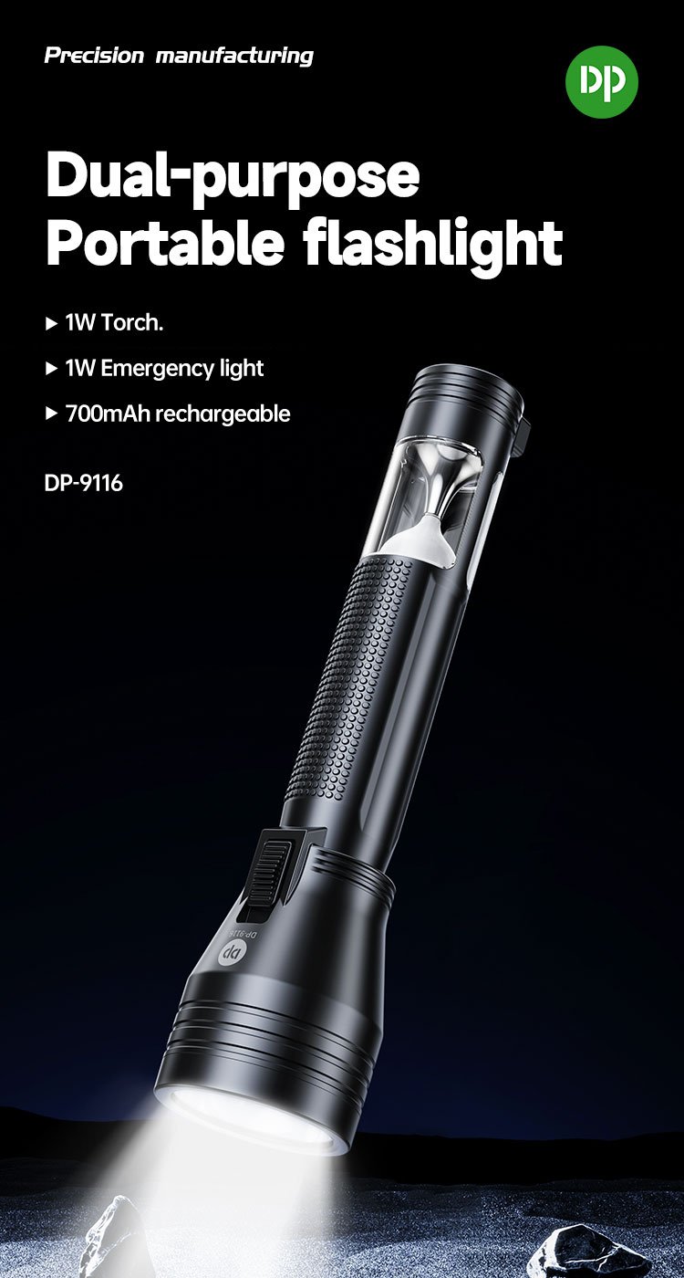 LED Rechargeable Flashlights 360° Emergency Light DP-9116 - Guangdong ...